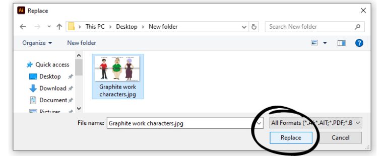 Solved: Could not find the linked file in Adobe Illustrator - Graphite Work